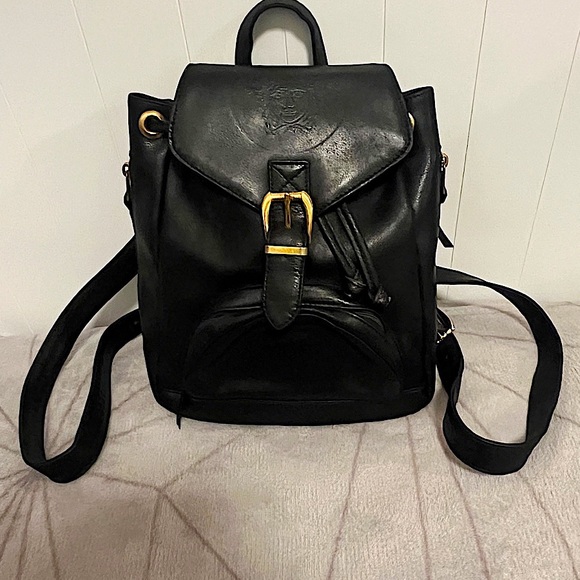 Versace | Bags | Authentic Vintage Gianni Versace Black Leather Medusa ...